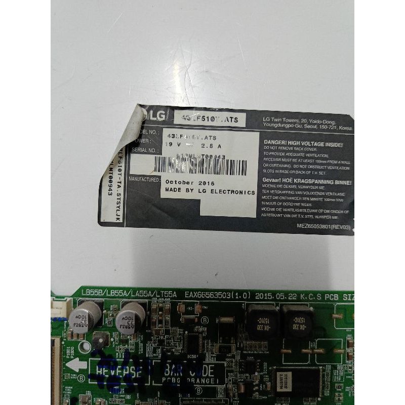 LG 43LF10T( ALL IN ONE/TCON) | Shopee Malaysia