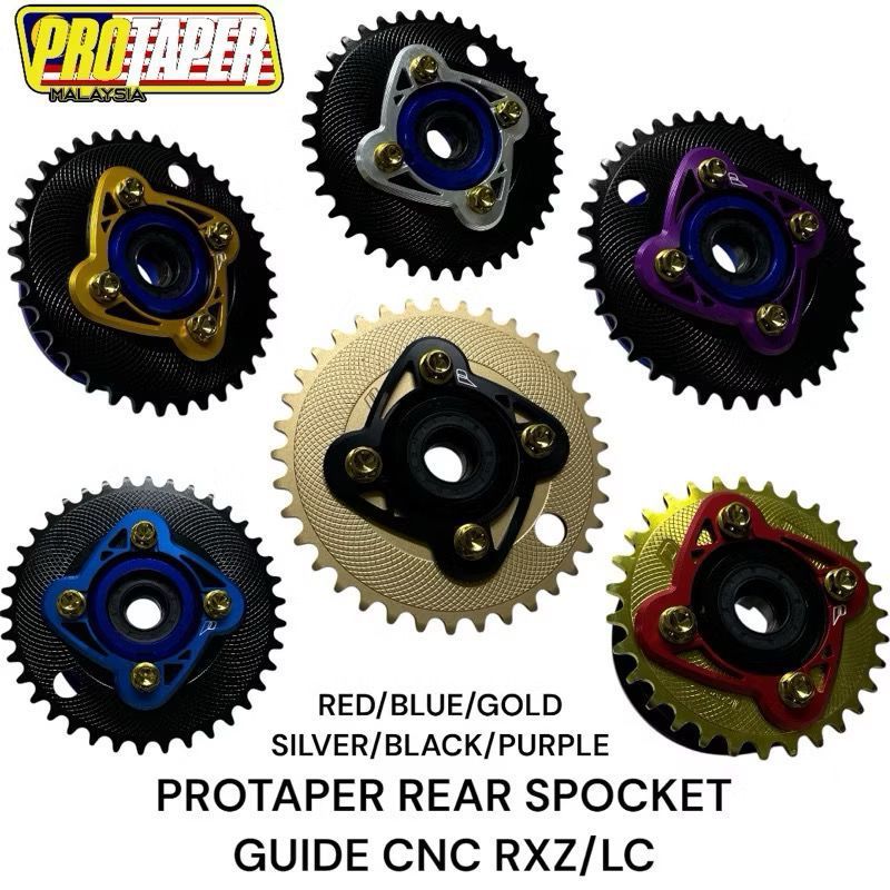RXZ LC135 PROTAPER REAR SPOCKET GUIDE CNC RED/BLUE/GOLD/SILVER/BLACK ...
