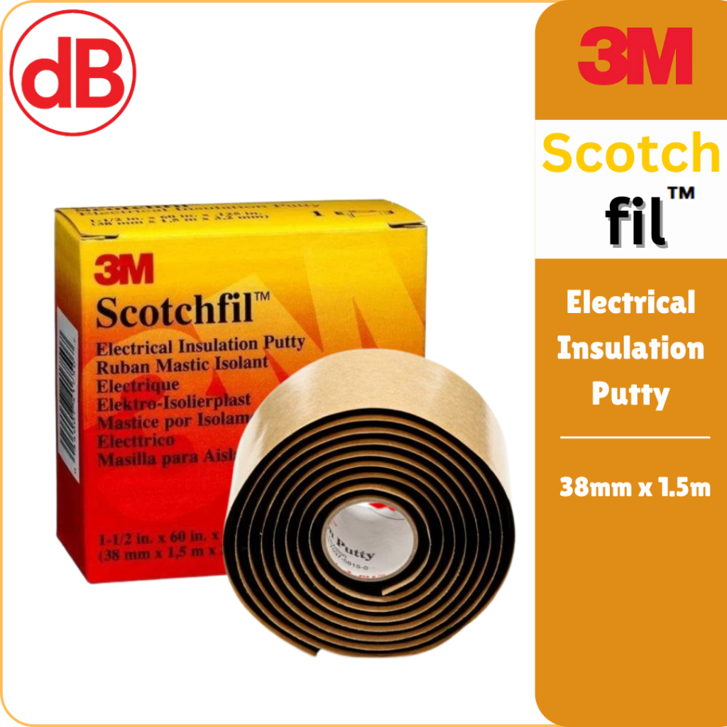 3M Scotch Tape - Scotchfil Electrical Insulation Putty (38mm x 1.5m x 3 ...