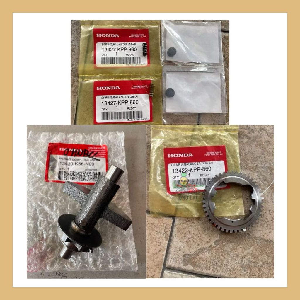 HONDA RS150 RSX RS BALANCER GEAR SET BALANCER SHAFT WEIGHT COMP SPRING ...
