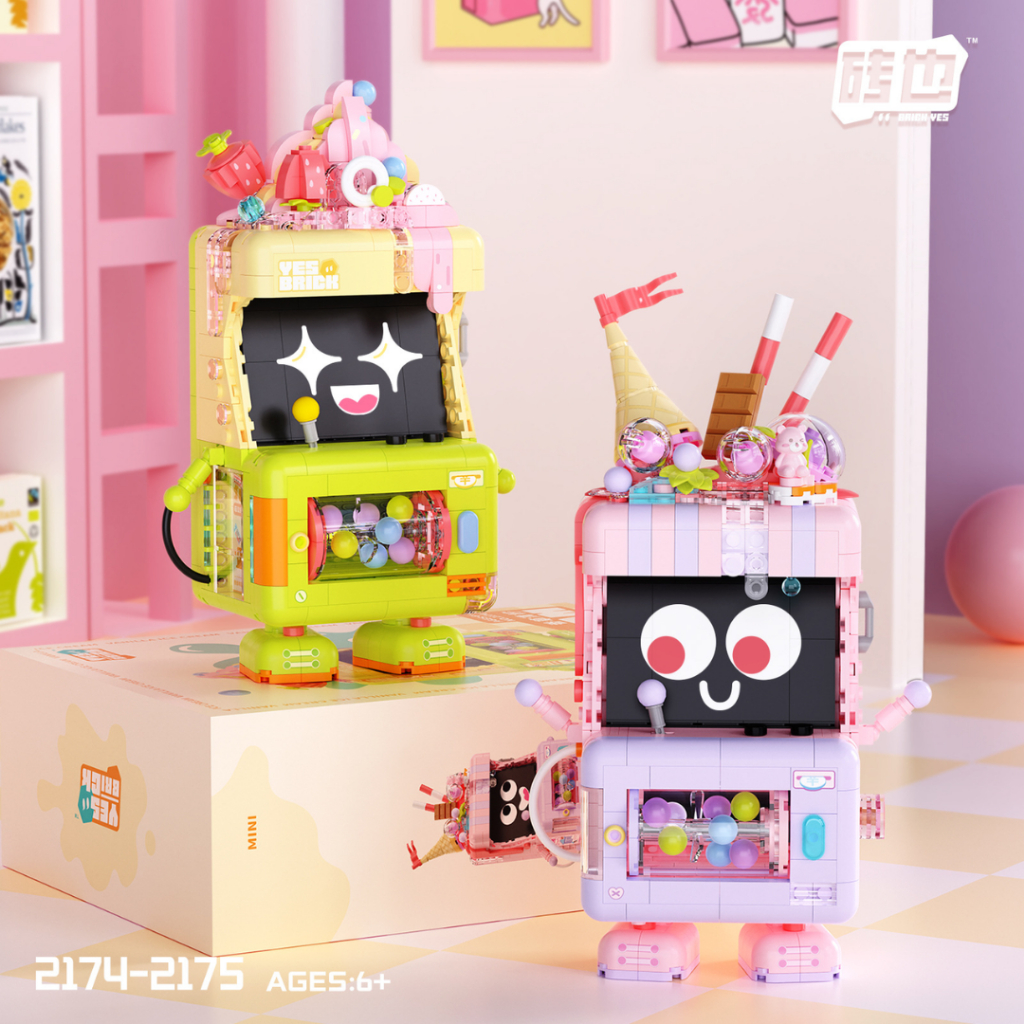 Yes Brick Ice Cream Machine Building Blocks Bricks Cute Assemble Toys ...