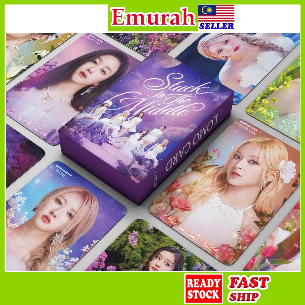 BABY MONSTER 55pcs DRIP FOREVER SEE U THERE STUCK IN THE MIDDLE lomo card Album KPOP Photocard ...