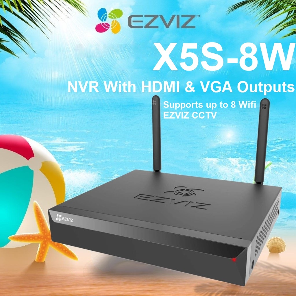Ezviz X5S NVR 8 Channel Network Smart Home Security Recorder CCTV NVR EZVIZ 8 Channel CS-X5S ...