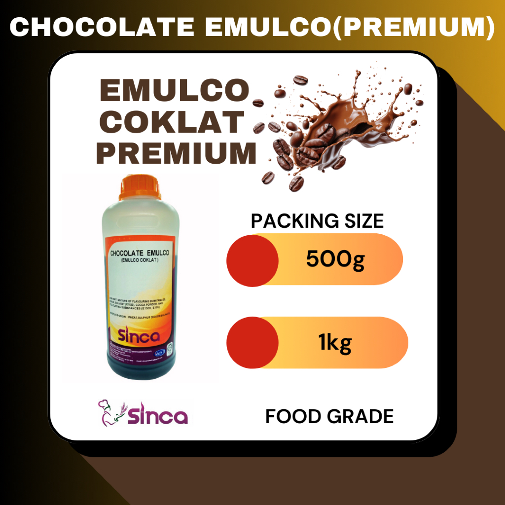 CHOCOLATE EMULCO-DARK(PREMIUM)( HALAL & FOOD GRADE ) | Shopee Malaysia