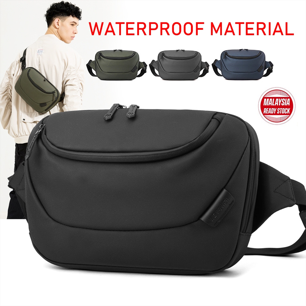Beg Pinggang Lelaki Waterproof Material Waist Bag Men Chest Bag Men Beg ...