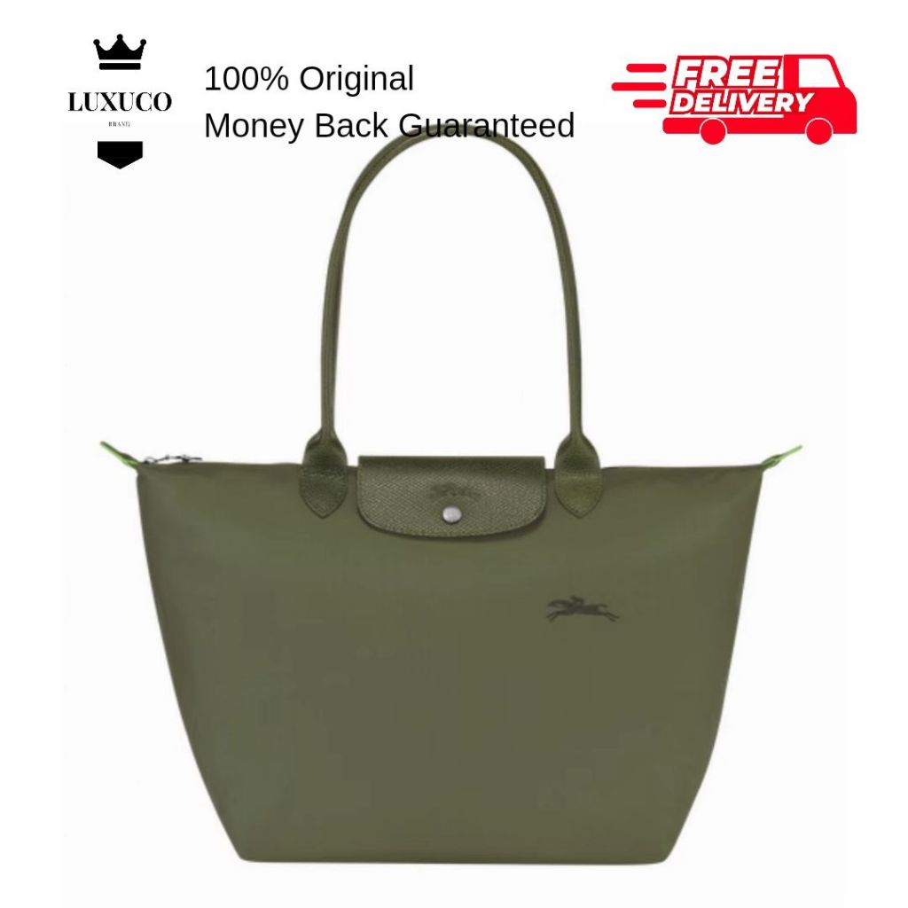 [Luxuco] Preorder Longchamp Le Pliage Green L Tote Bag Forest Green L1899919479 | Shopee Malaysia