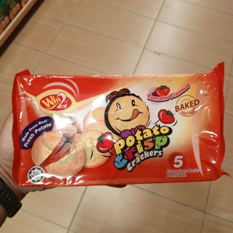 Win Win Tomato Potato Crackers - Pek 5 Convenience Pack | Shopee Malaysia