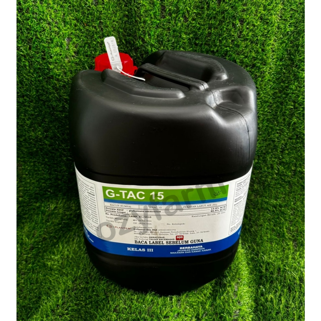 20L RACUN RUMPUT GTAC GLUFOSINATE AMMONIUM 13.5% SAMA MACAM BASTA SAMBAU LALANG | Shopee Malaysia