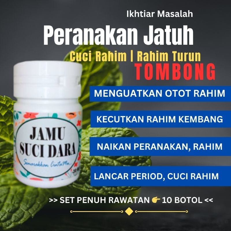 Peranakan Kembang 💥 Naikkan Peranakan Jatuh, Surut Rahim Bengkak, Atasi ...