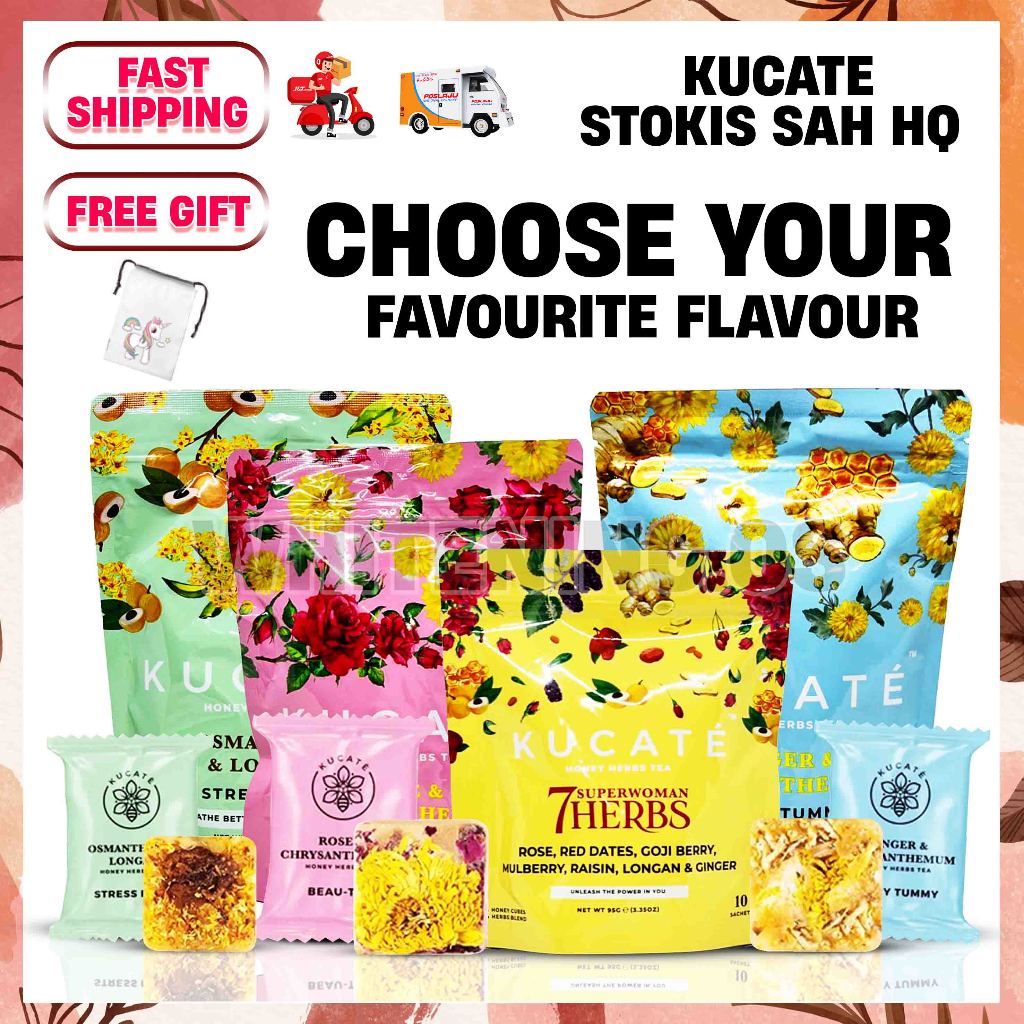 Kucate Combo Honey Bunga Kekwa Teh Herba Lemon Daily Defense Milk ...