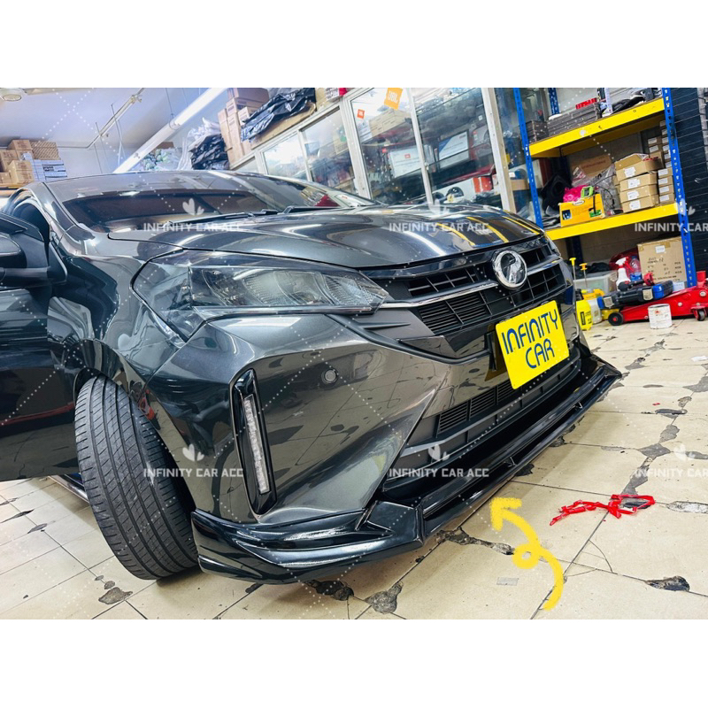 Perodua Myvi Facelift FL 2022-2024 GT Front Skirt Diffuser Pu | Shopee ...