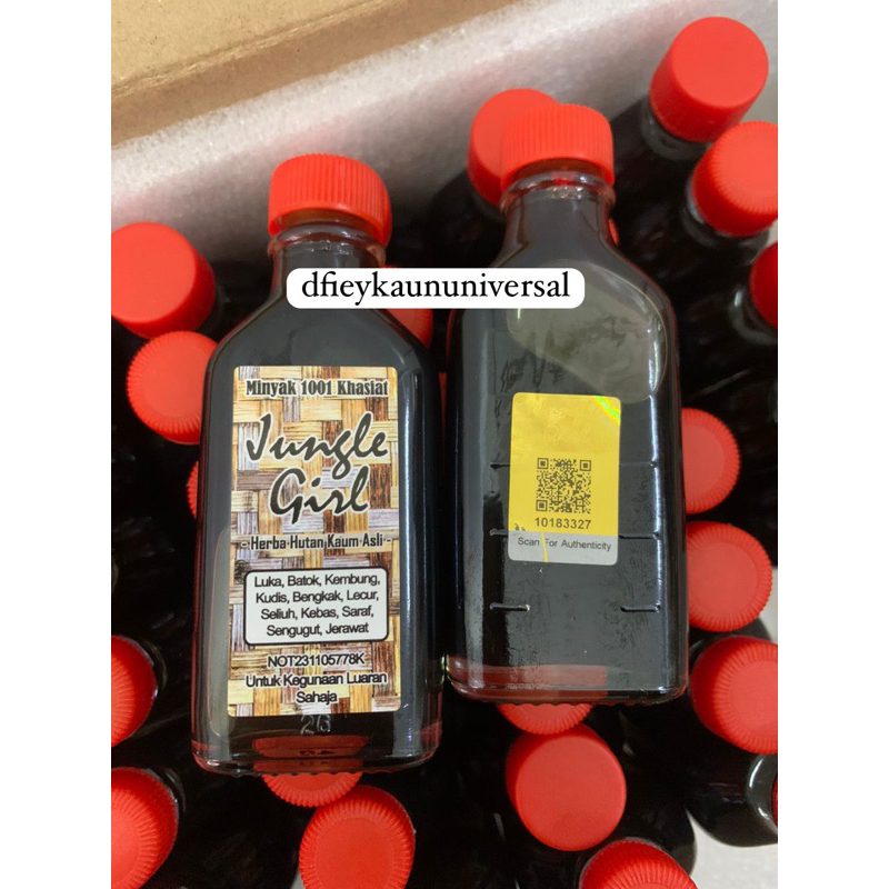 MINYAK JUNGLE GIRL ORIGINAL HQ | QR CODE PADA BOTOL | AGENT SAH 💯💯💯 ...