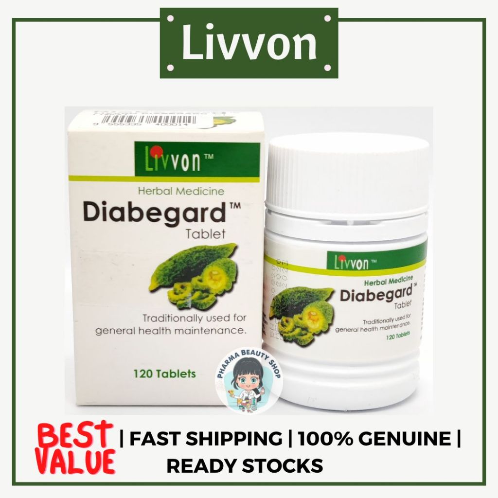 Livvon Diabegard Tablet 120s - 100% NATURAL SUGAR CONTROL | Shopee Malaysia