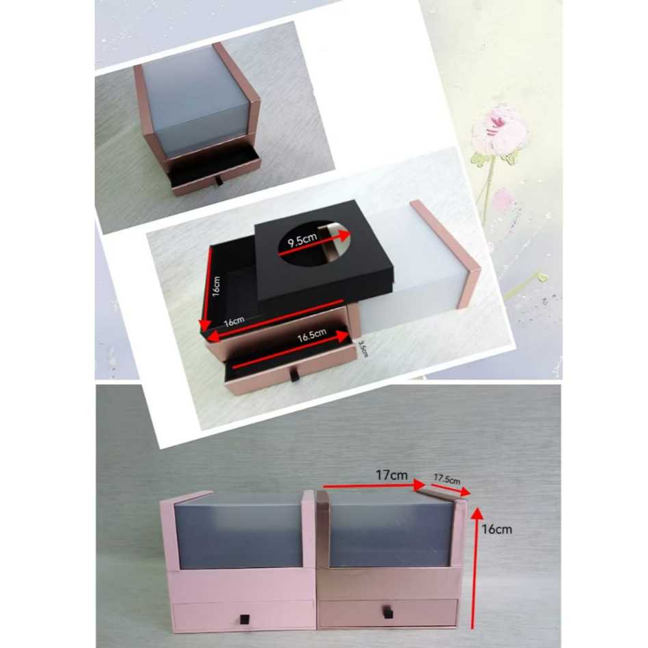[PROMOTION] Square Drawer Box Small Arcrylic Square Box/Kotak Hadiah ...