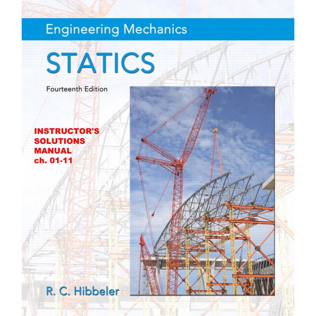 Instructor's Solutions Manual for "Engineering Mechanics: Statics", 14th edition (2016) | Shopee ...