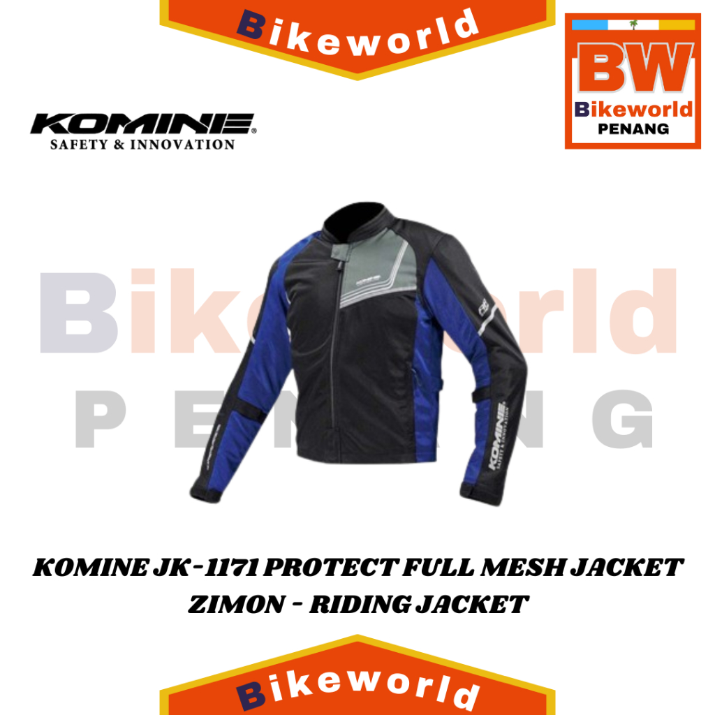 KOMINE JK-1171 PROTECT FULL MESH JACKET ZIMON - RIDING JACKET [BIKEWORLD PENANG] | Shopee Malaysia