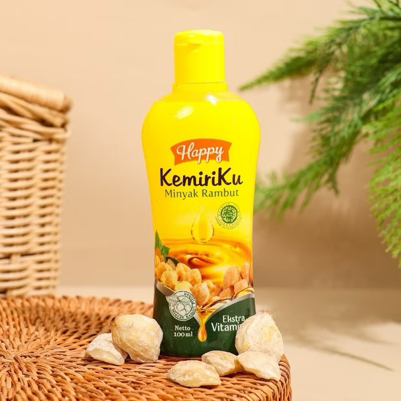 Minyak rambut buah keras Happy Minyak Kemiriku 100ml | Shopee Malaysia