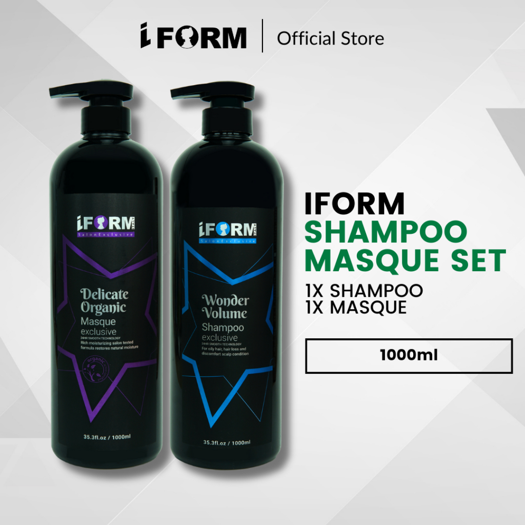 IFORM Hair Shampoo Masque Conditioner Set (1000ml) Hair Fall | Dry Hair ...