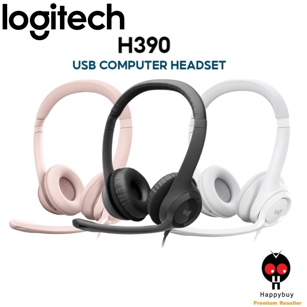 Logitech H390 USB Computer Headset with Enhanced Digital Audio and In ...