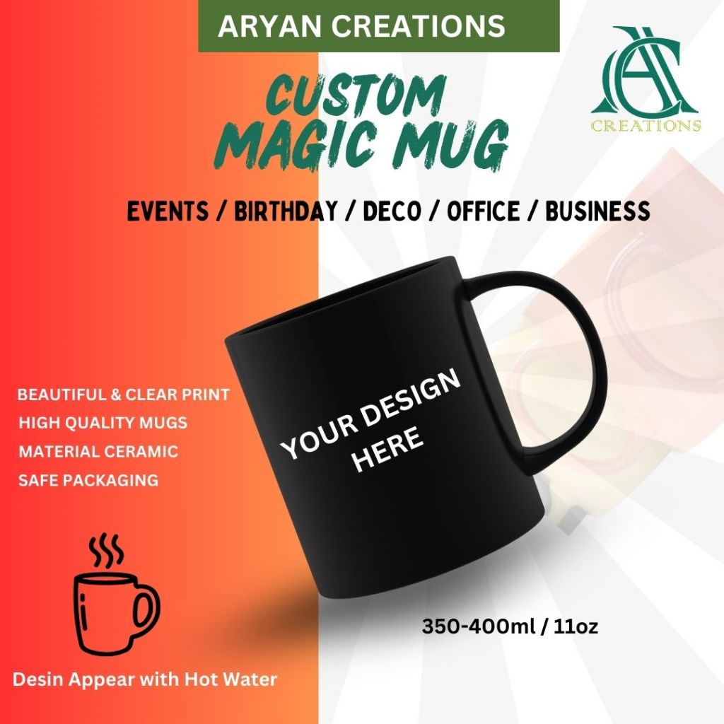 MAGIC MUG Custom Personalized Mugs Free Custom Design best for Birthday ...