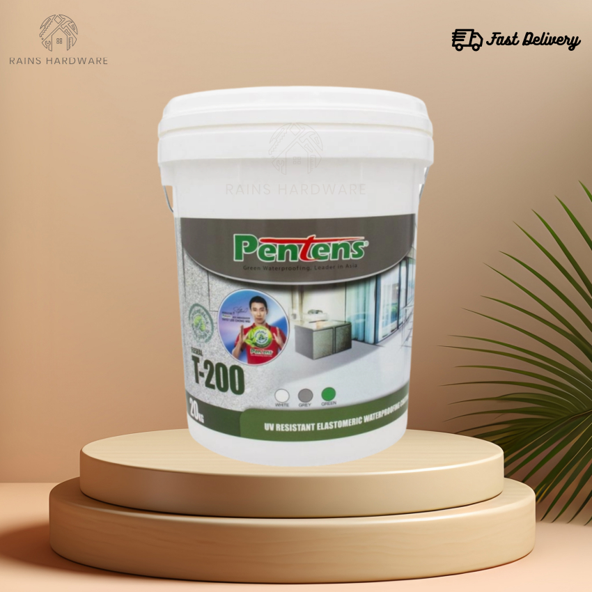 20KG Pentens T-200 Resistant Elastomeric Waterproofing Coating 20kg (t200) | Shopee Malaysia