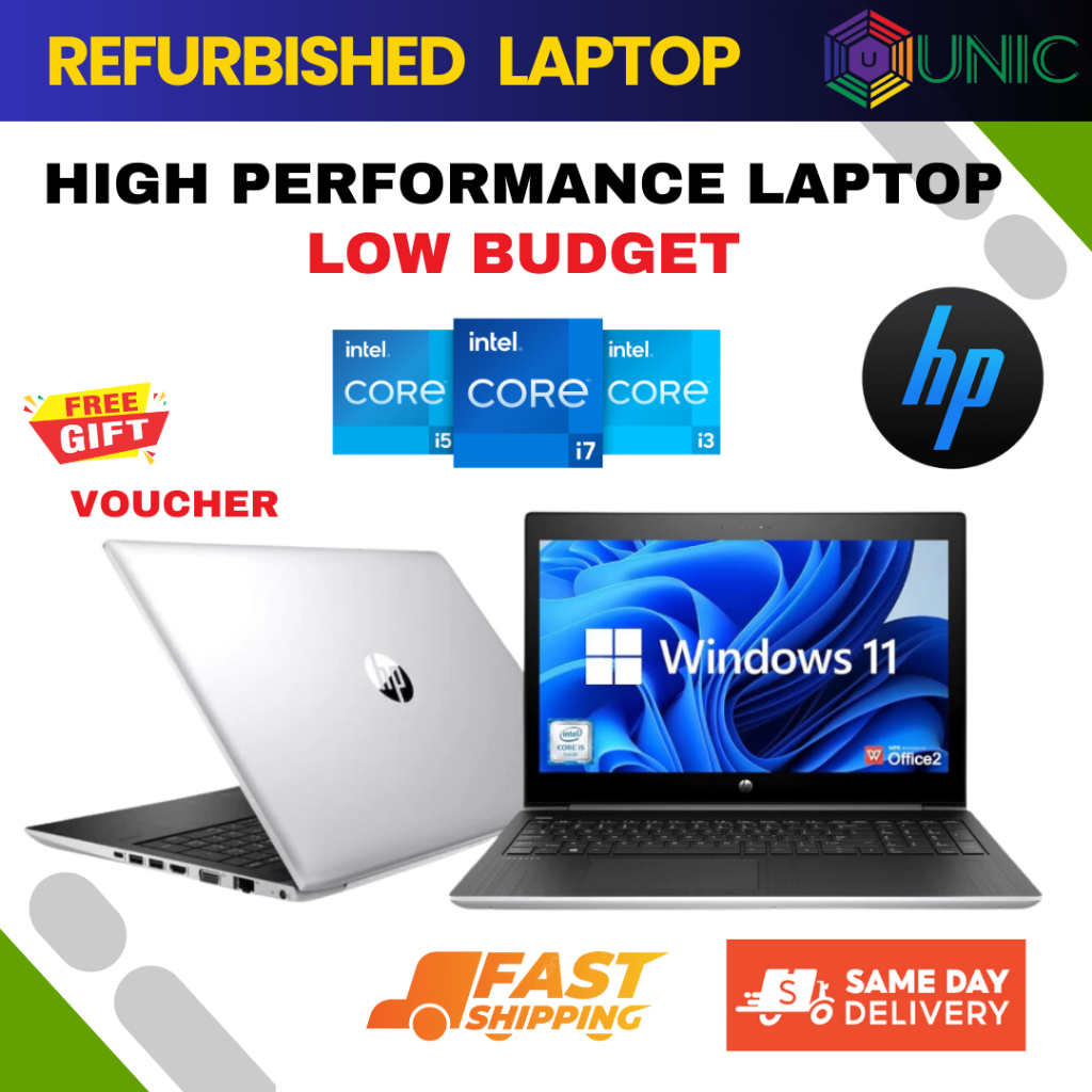HP Laptop Brand Mix Model i3/i5/i7/AMD 6TH 8TH GEN LAPTOP [ Refurbished ...