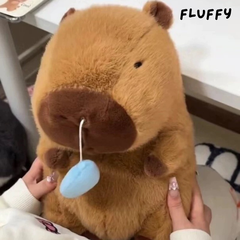 Cute Capybara Snotty with Stretchable Nasal Mucus Soft Toy Christmas ...