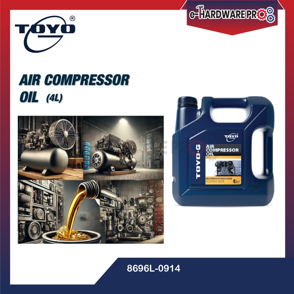Toyo-G 1L/4L Air Compressor Oil Minyak Air Compressor Oil Compressor ...