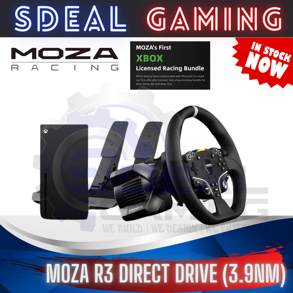 [PC & XBOX] MOZA RACING R3 DIRECT DRIVE DD COMPLETE SET 2/3 PEDALS WITH ...