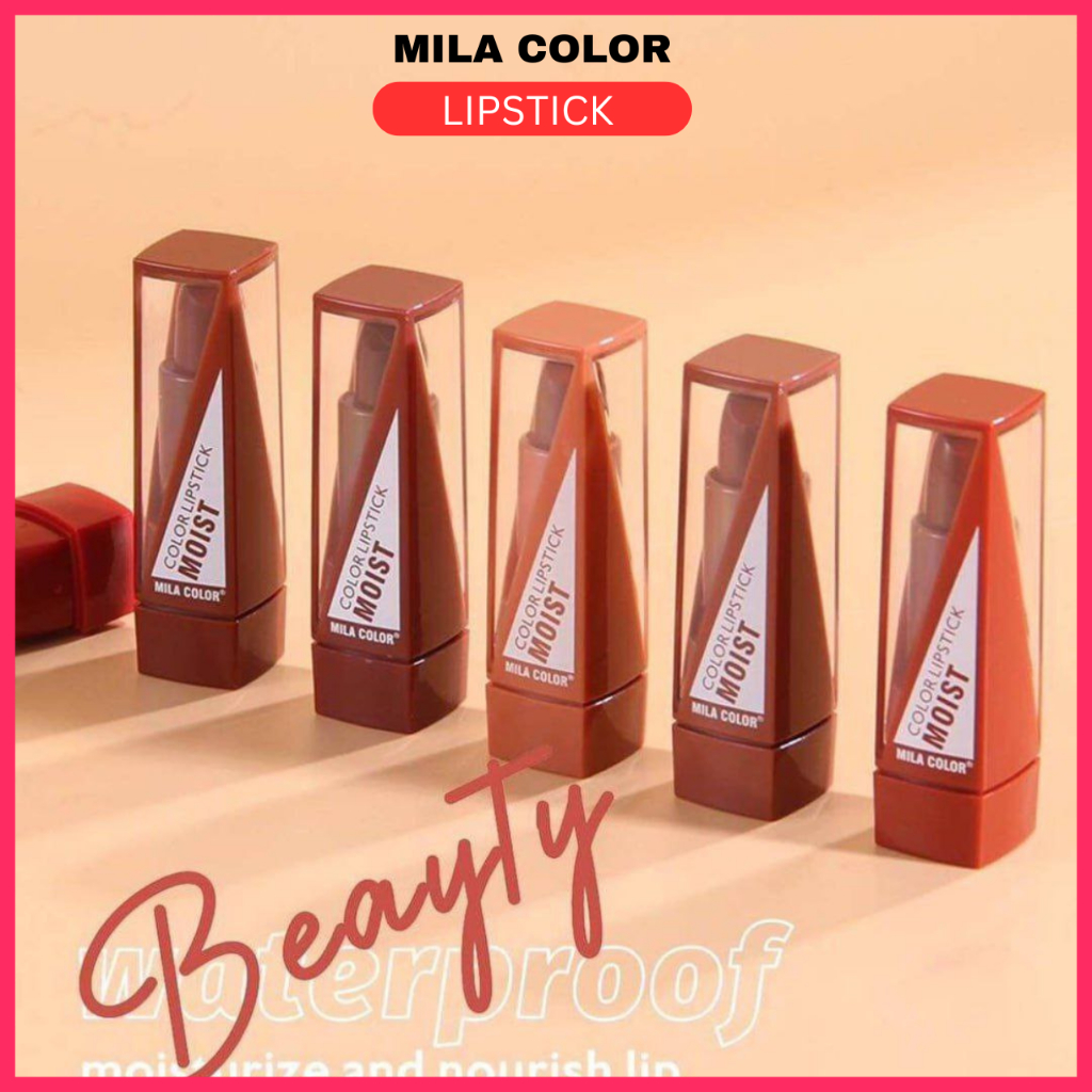MILA COLOR MOIST COLOR GLOSSY LIPSTICK | Shopee Malaysia