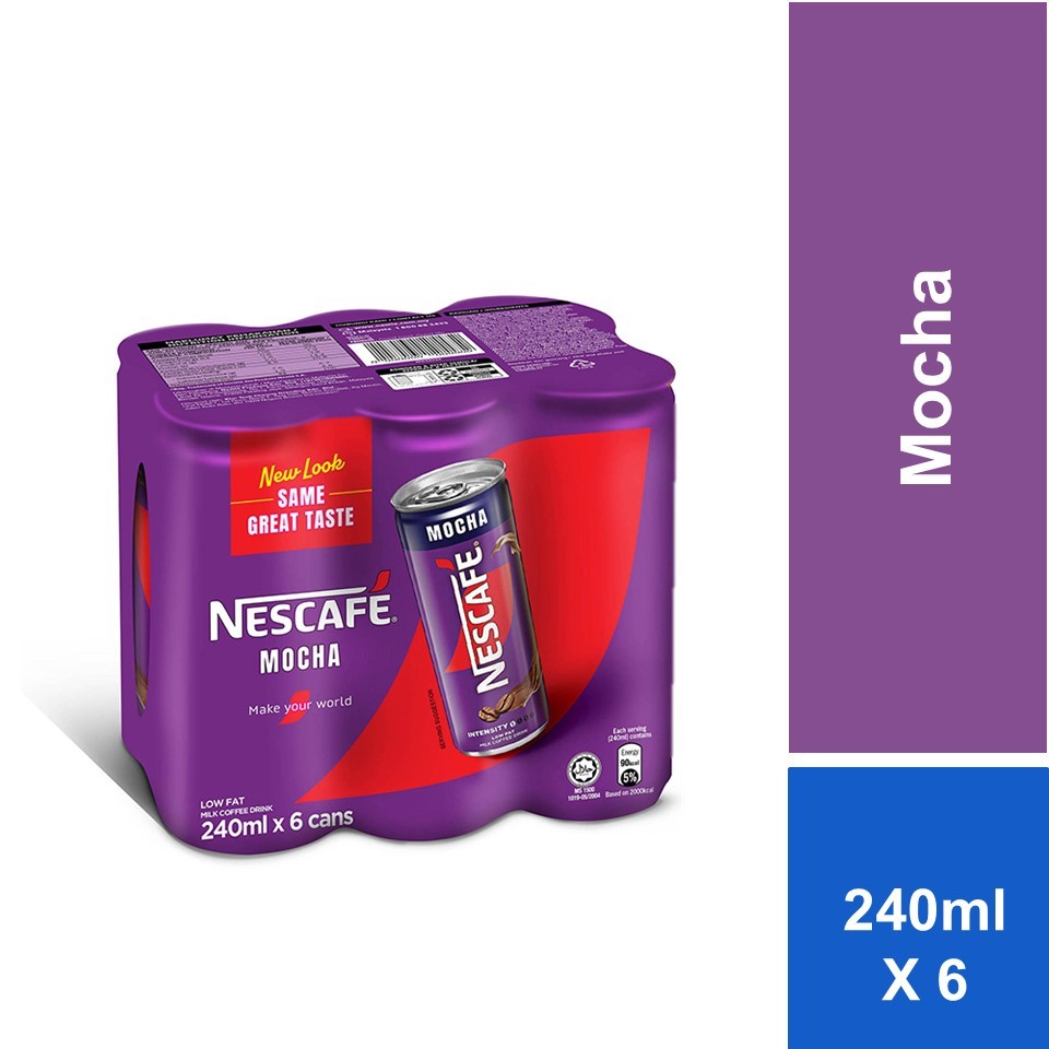 NESCAFE Mocha Can 240ml x 6 Cans (Halal) | Shopee Malaysia