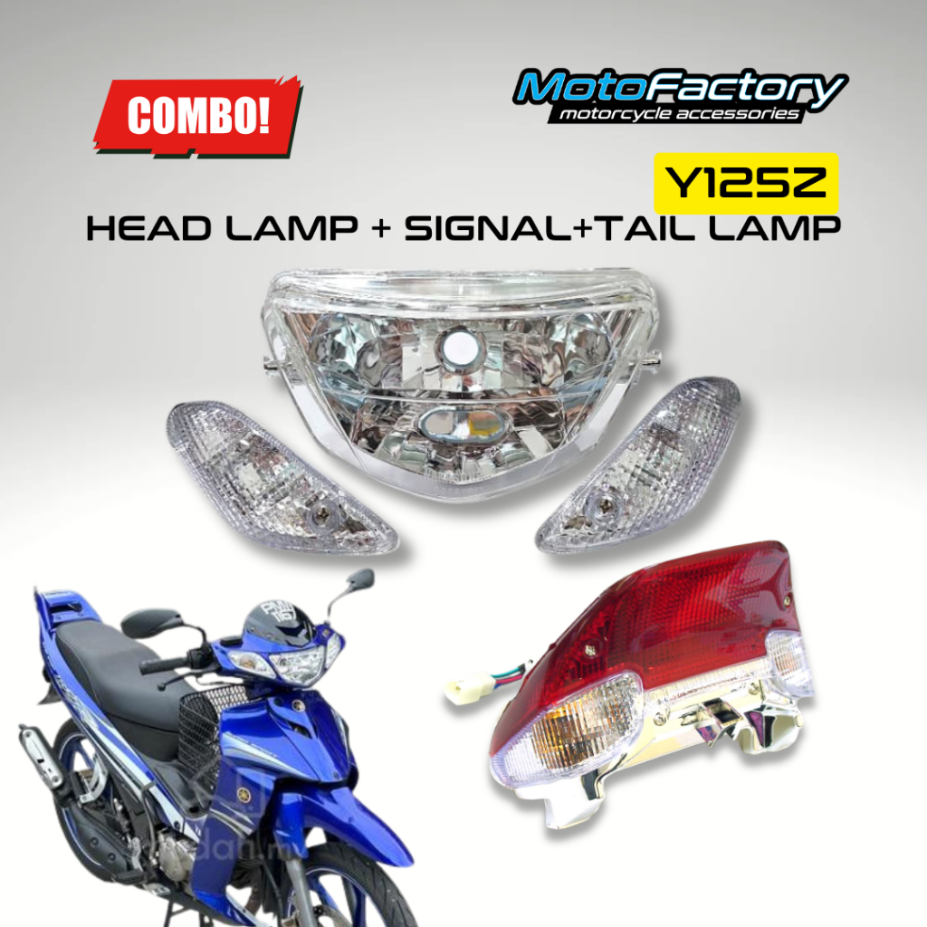 (COMBO)YAMAHA Y125ZR Y125Z HEAD LAMP & SIGNAL & TAIL LAMP LAMPU DEPAN (3IN1) | Shopee Malaysia