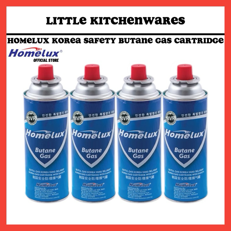 Homelux [ BVR ] KOREA Safety Butane Gas Cartridge Portable Stove Gas ...