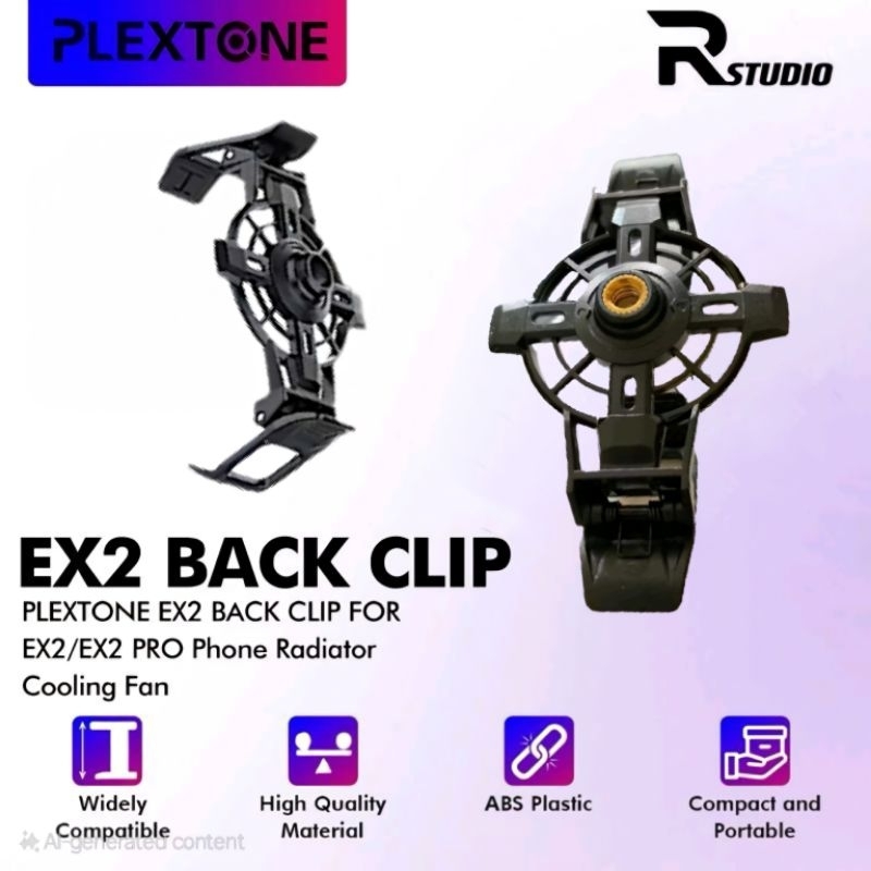 PLEXTONE EX2 PRO BACK CLIP FOR EX2 PRO Phone Radiator Cooling Fan ...