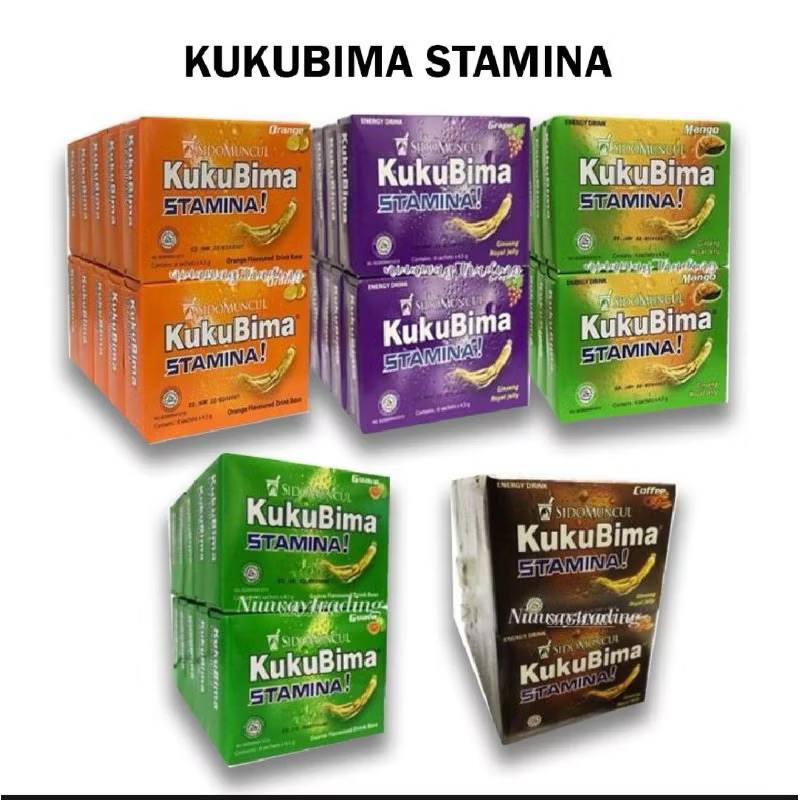 KUKUBIMA ENER-G! SIDOMUNCUL ( 5 FLAVOUR ) 10 BOX 6 SACHET @4,5g ...