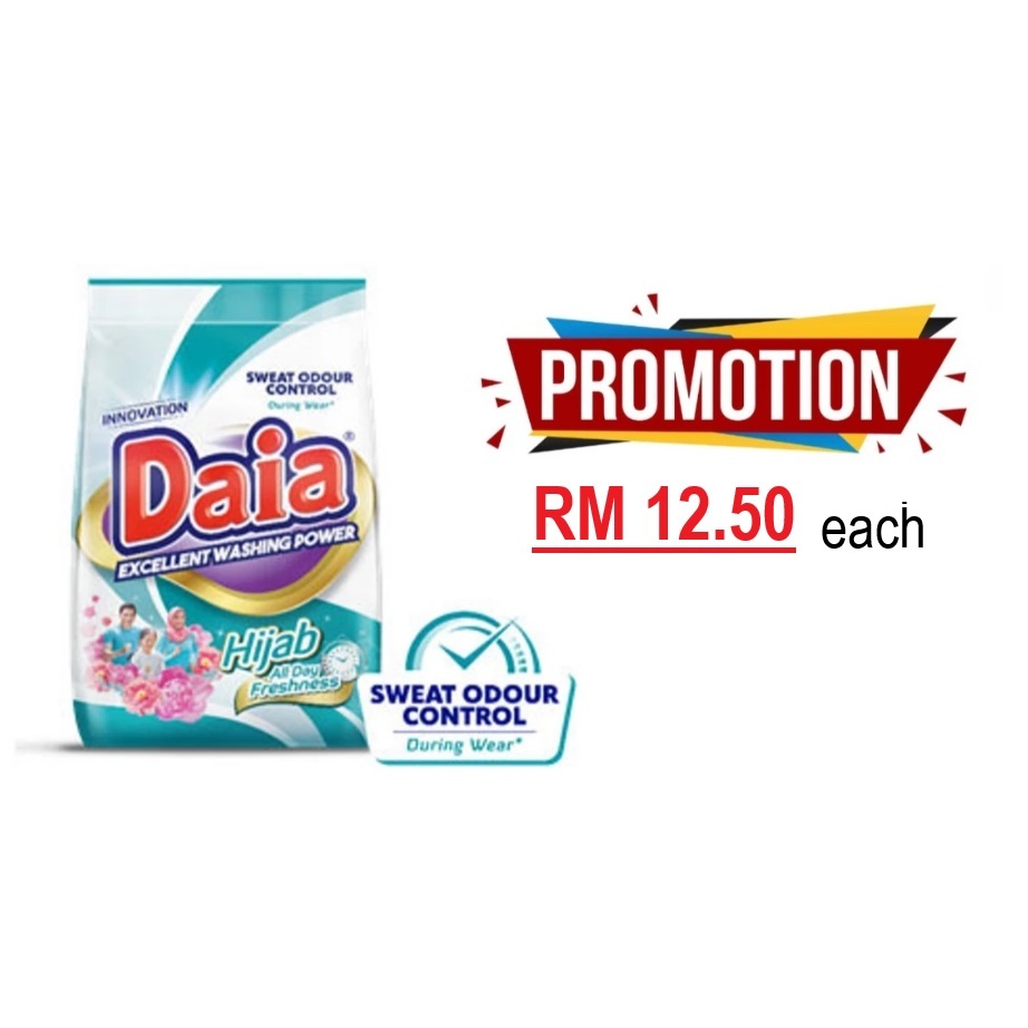DAIA POWDER CLEAN & FRESH HIJAB 1.8KG | Shopee Malaysia