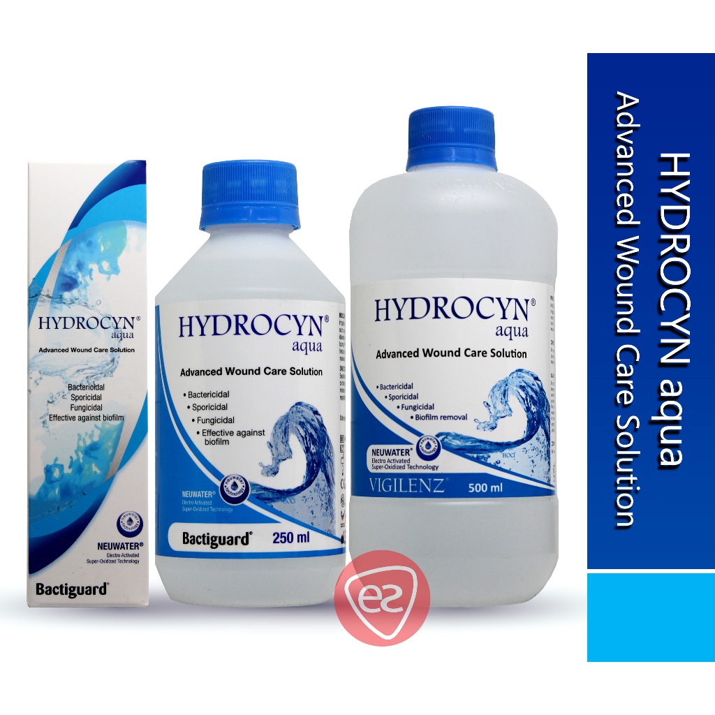 Hydrocyn Aqua Advanced Wound Care Solution ( 100ml Spray Bottle / 250ml ...
