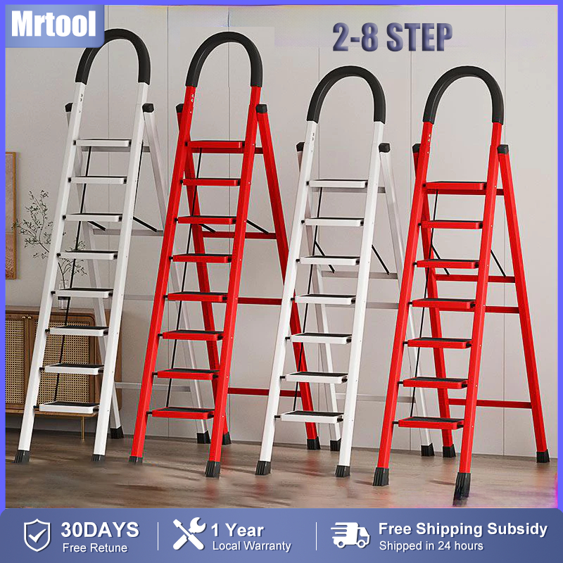 Tangga Lipat Foldable Ladder Stainless Steel Folding Stair Ladder ...