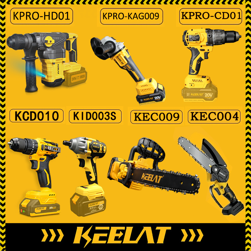 KEELAT 4in1 Brushless Power Tool Set Cordless Rotary Hammer / Drill ...
