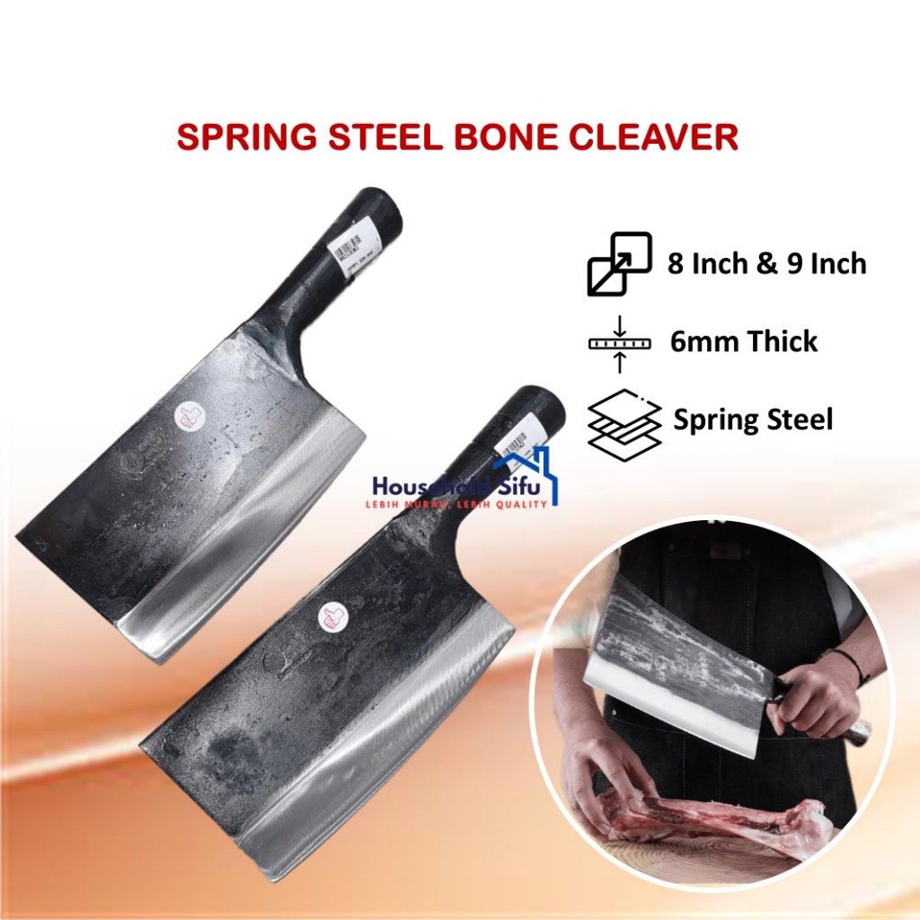 CAP BUMI SPRING STEEL BONE CLEAVER BONE KNIFE/HEAVY DUTY KITCHEN KNIFE ...