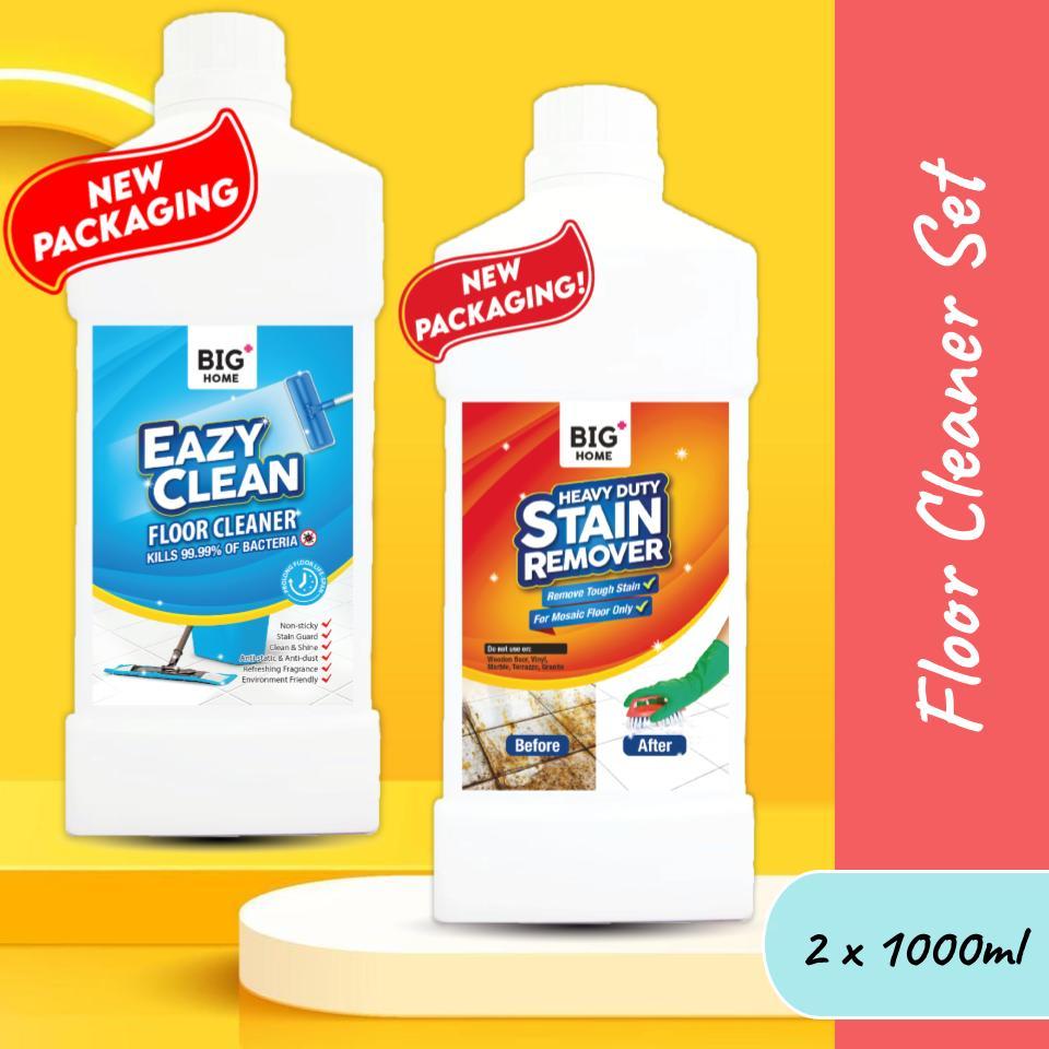 BIG+ Floor Cleaning Combo [Heavy Duty Stain Remover 1000ml & EazyClean ...