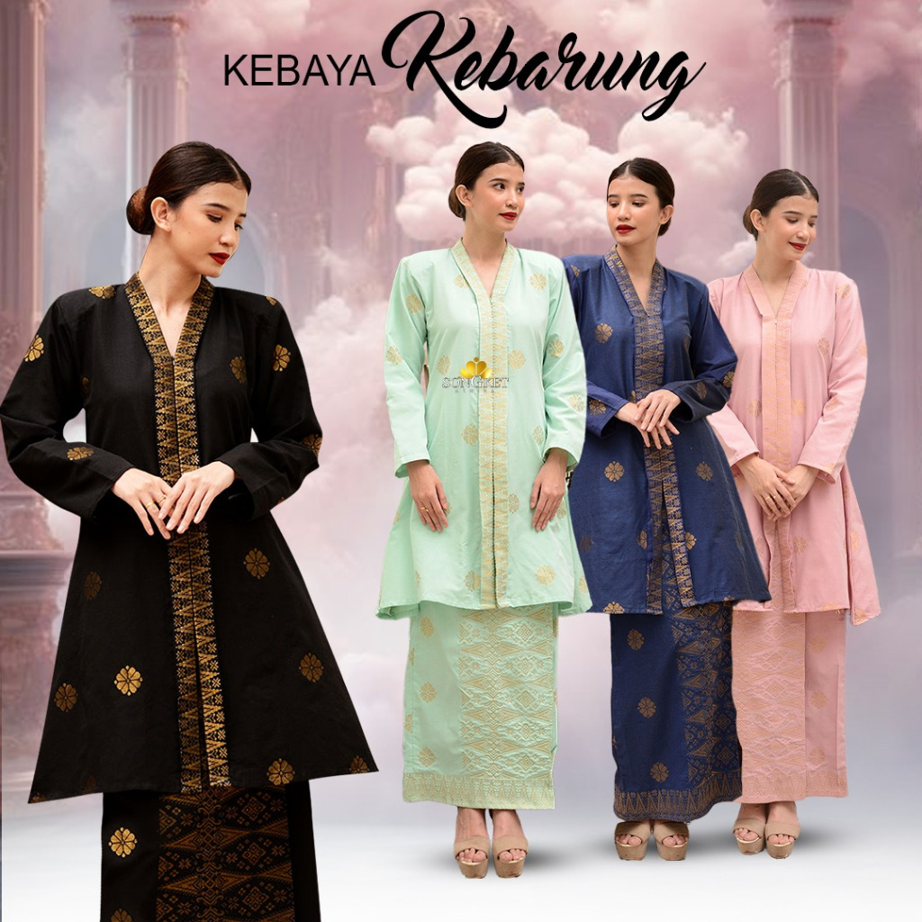 Kebaya Kebarung | Size Xs - Xl | By Songket Atirah | Cotton 100% | Baju ...
