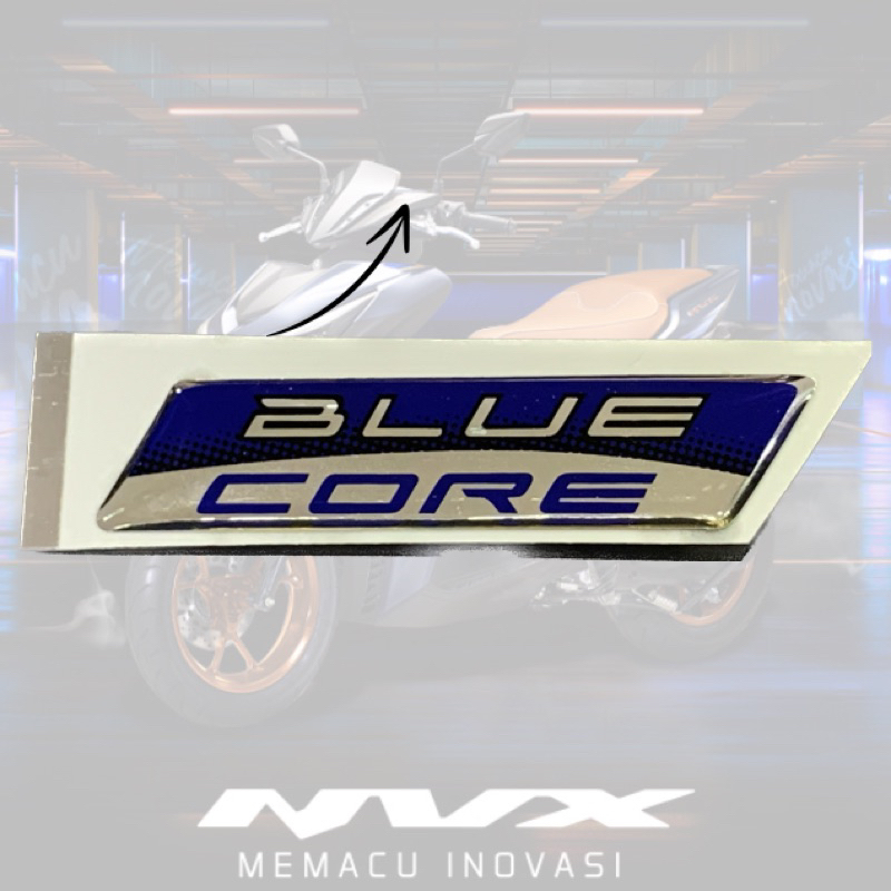 RUBBER STICKER YAMAHA BLUE CORE(XMAX/NMAX/NVX/EGO AVANTIZ/EGO GEAR ...