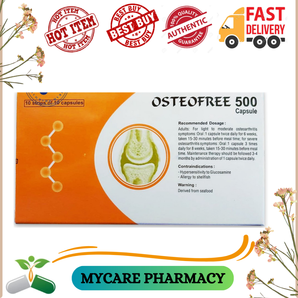 OSTEOFREE 500 (GLUCOSAMINE) 10X10'S | Shopee Malaysia