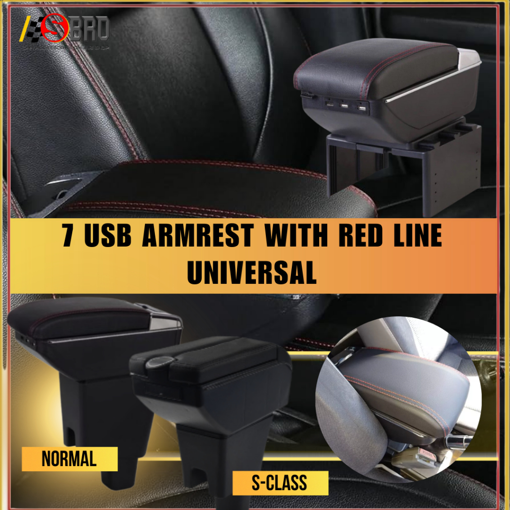 Universal 7USB Armrest Perodua Honda Toyota Proton Iswara/Avanza/Wish ...