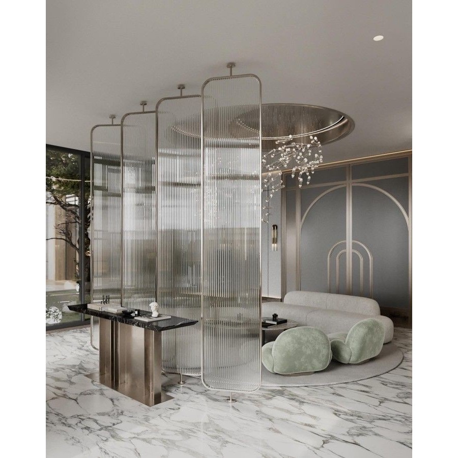 Custom Divider with Frosted Glass Divider/Pembahagi Hiasan Frosted ...