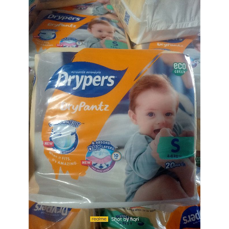 DRYPERS Drypantz S : 4-8kg (20 pcs) | Shopee Malaysia