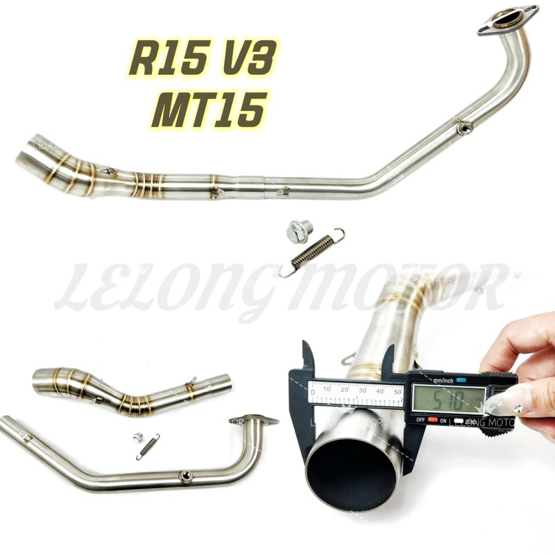 R15 V3 MT15 51MM EXHAUST MANIFOLD EKZOS MUFFLER PIPE | Shopee Malaysia