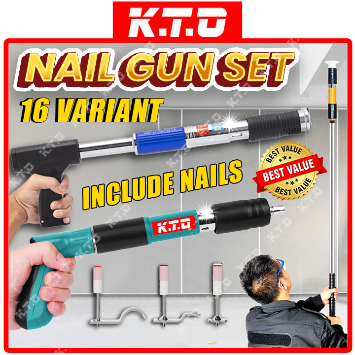 KTO Manual Steel Nails Gun Tufting Gun Rivet Concrete Wall Ceiling ...