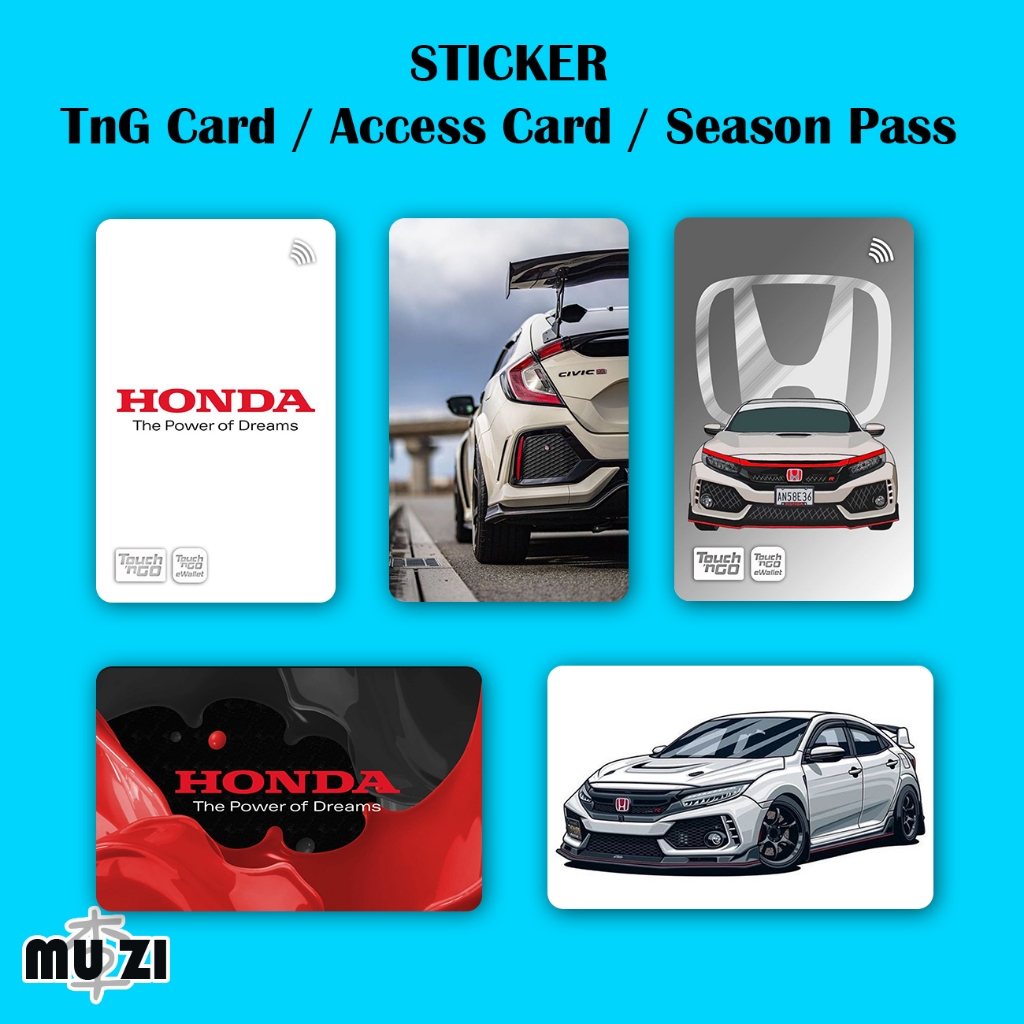 Hon.da TnG Card STICKER NFC STICKER Waterproof Thick Hard Material Hon ...